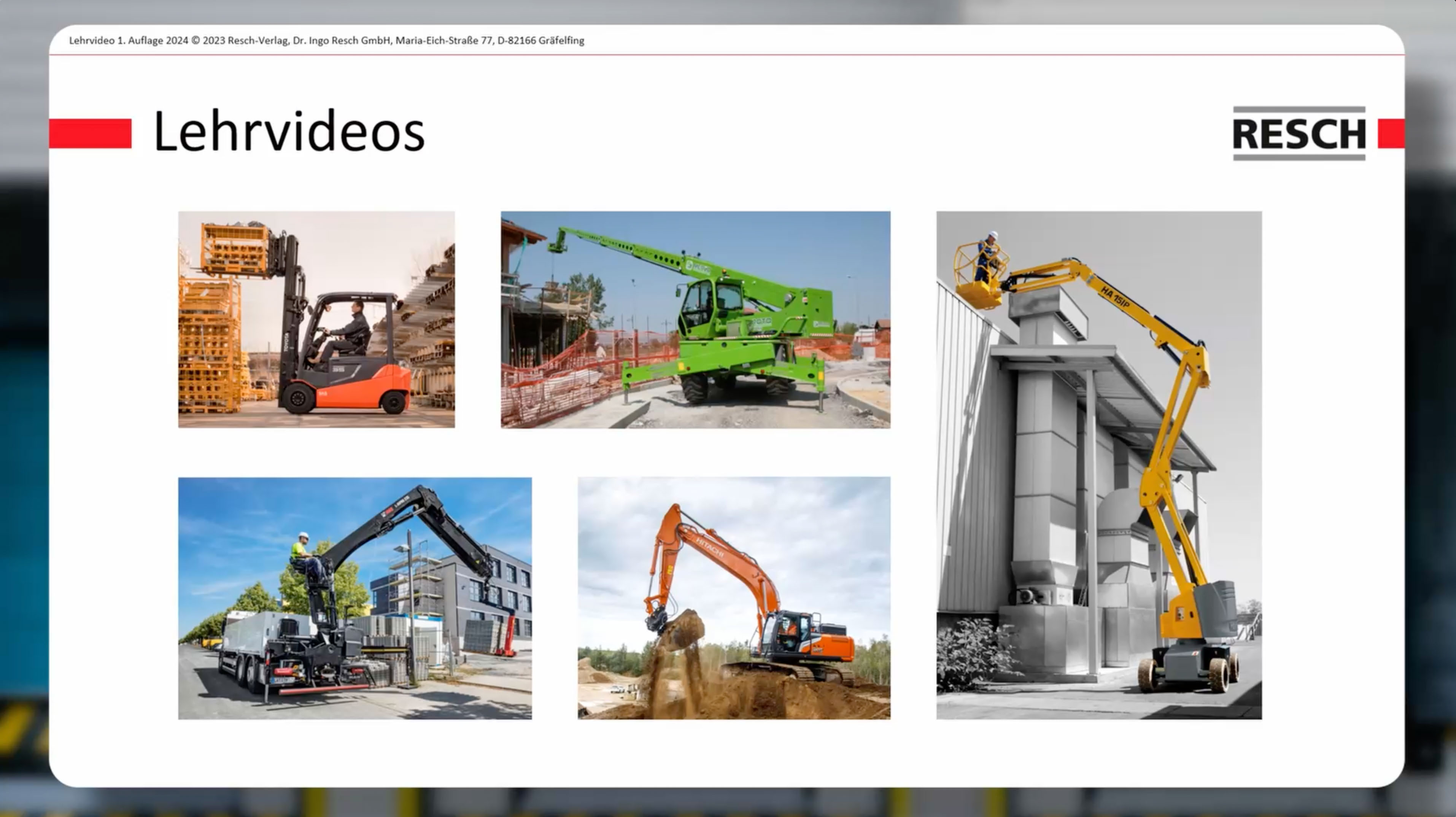 Lehrvideos Rechtlichen Grundlagen Resch-Verlag