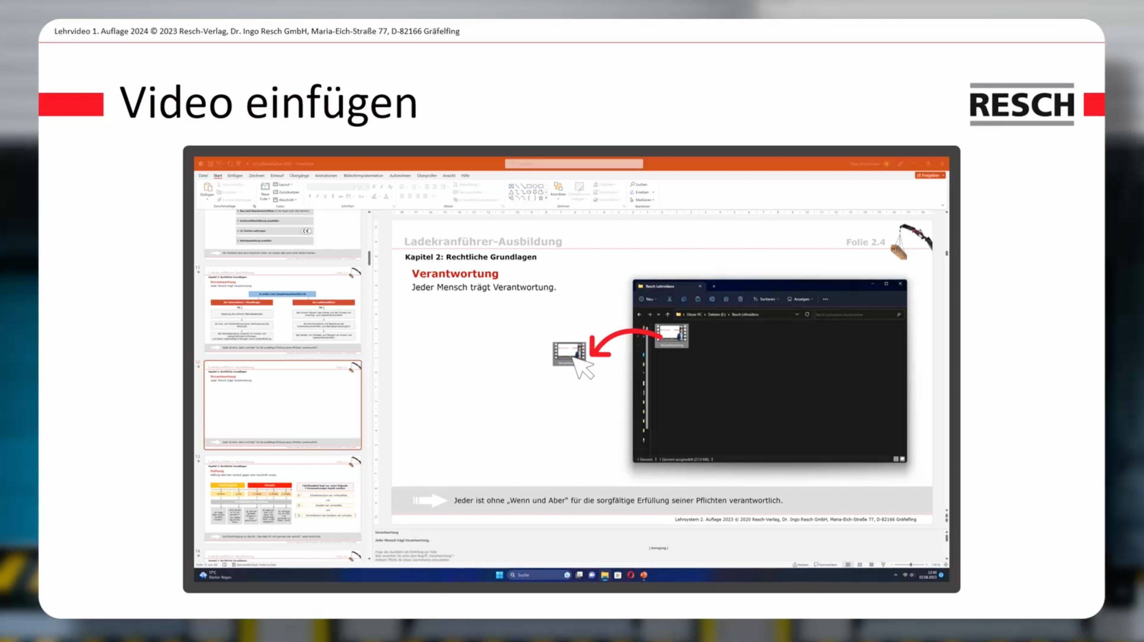 Lehrvideos Rechtlichen Grundlagen Resch-Verlag
