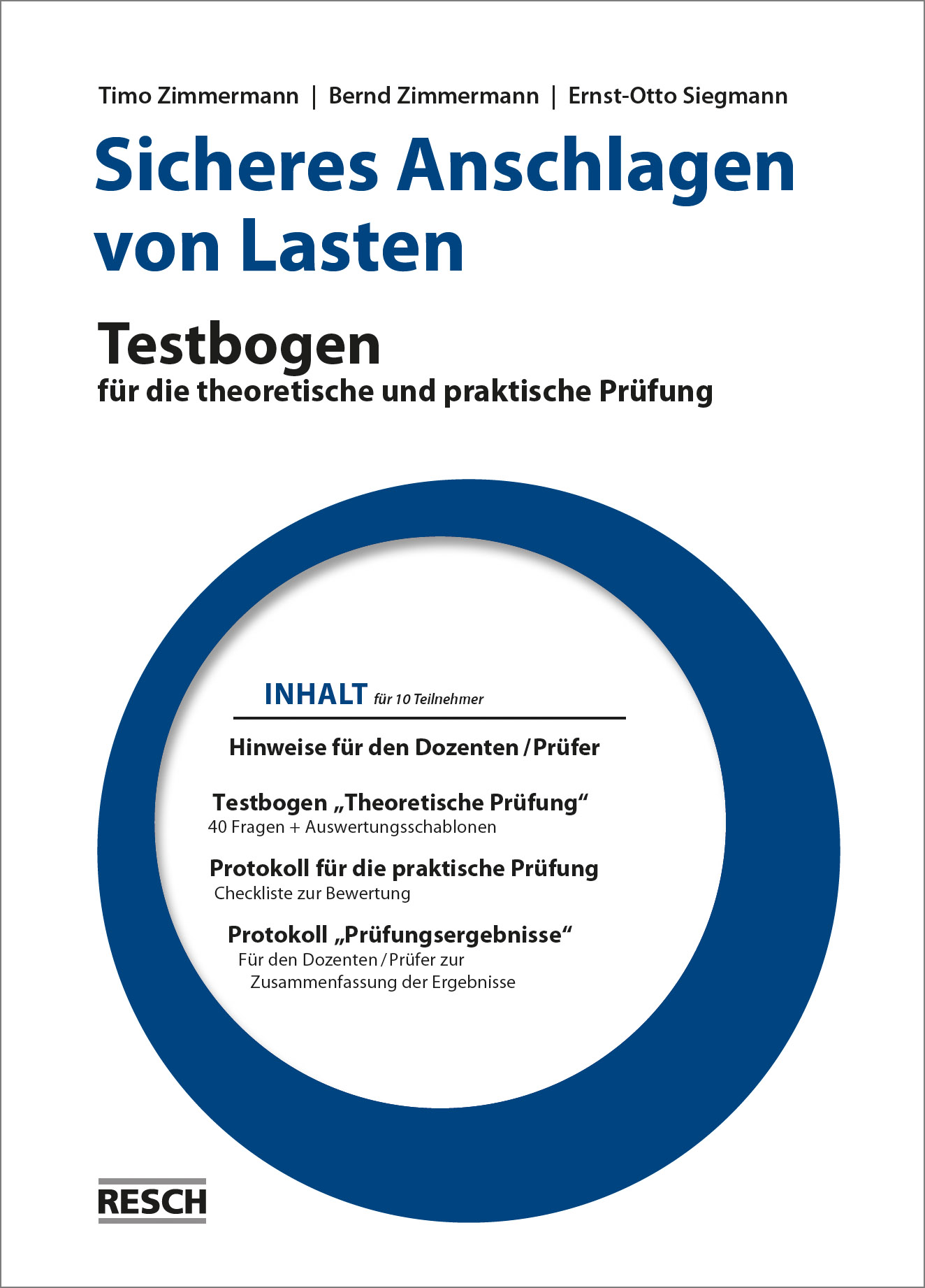 Testbogen für die Prüfung von Anschlägern Resch-Verlag